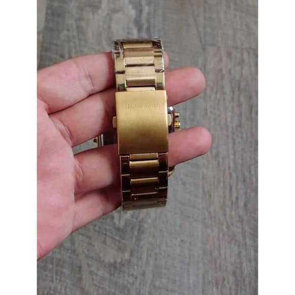 Accessories | Boamigo Big Square Dial Chronograph Stainless Steel Watch ...